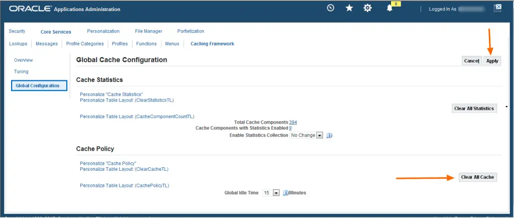 How to Clear the OA Framework cache in Oracle Apps
